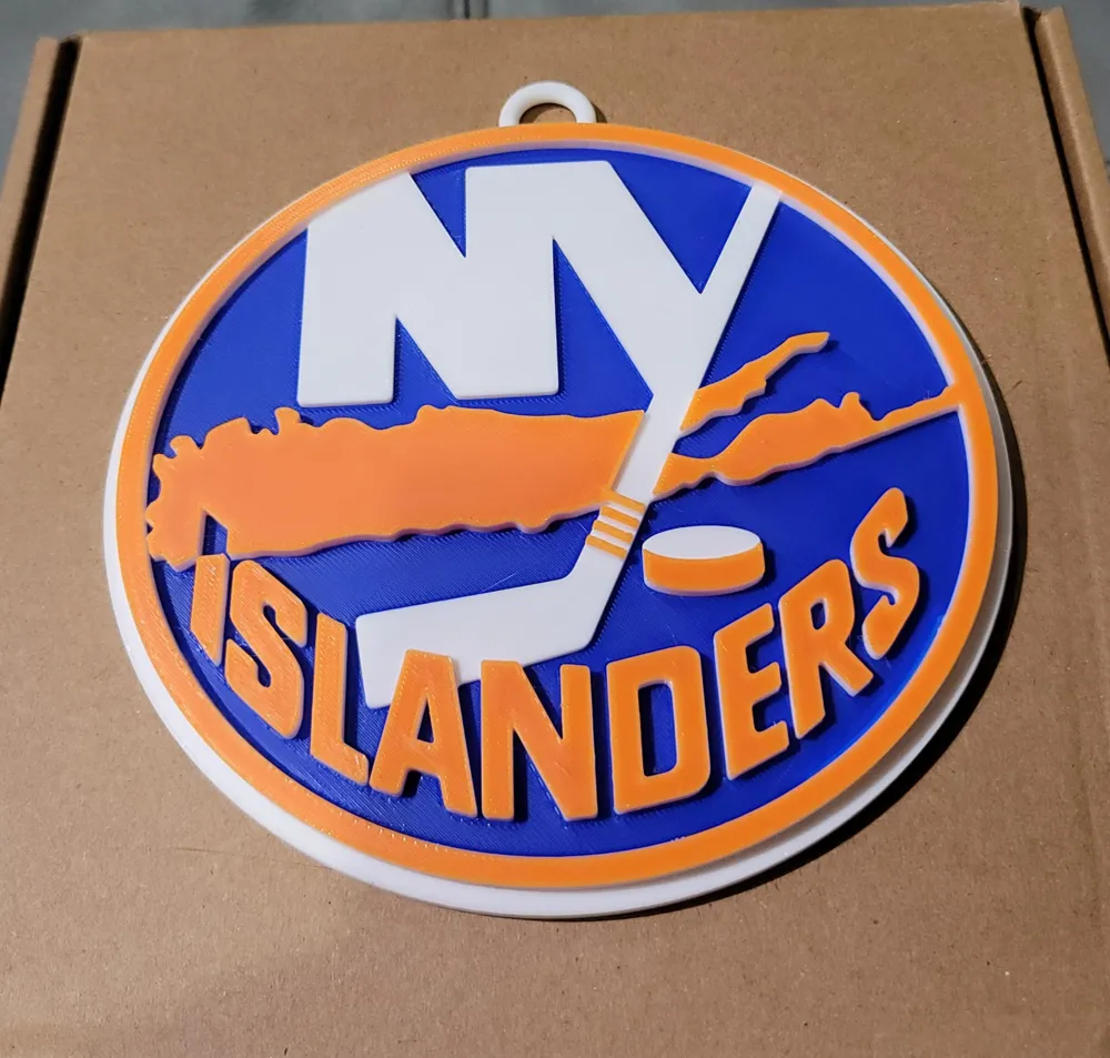 NEW YORK ISLANDERS 3D Logo 180mm series by mercadogarzas - MakerWorld