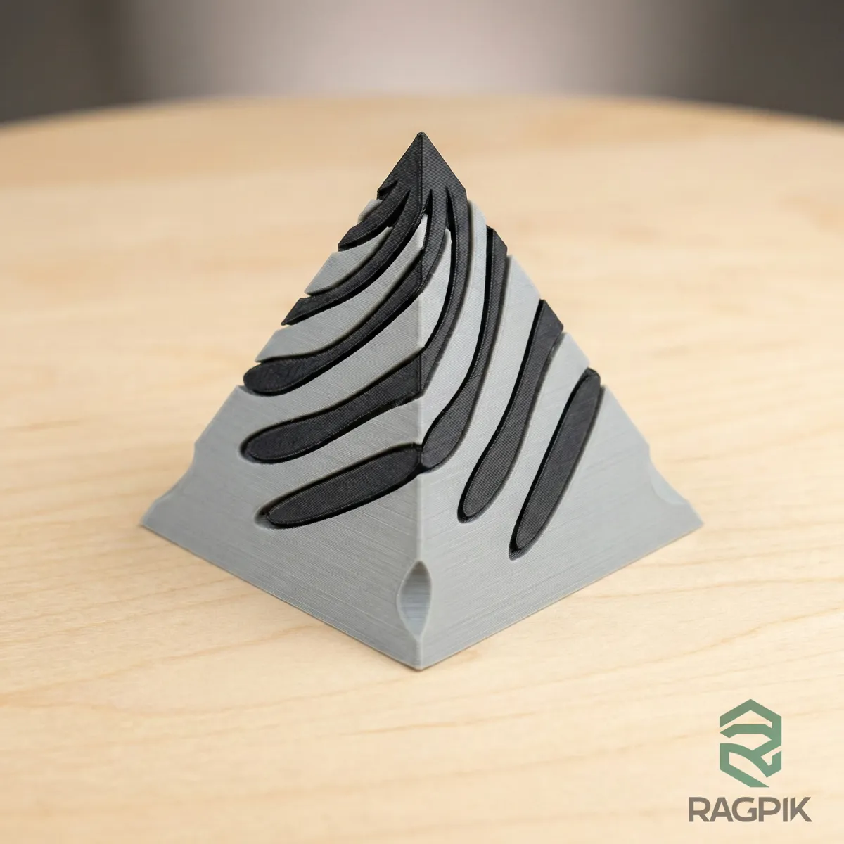 Spiral Fidget Toy Pyramid - Free 3D Print Model - MakerWorld