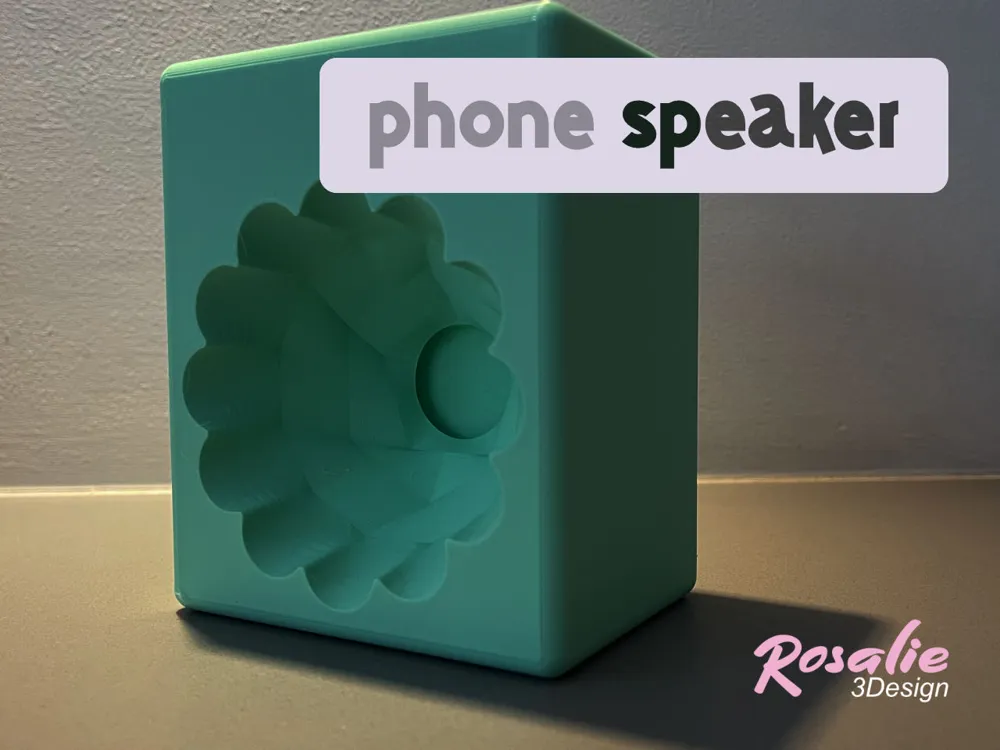 Flower Phone Speaker by Rosalie 3Design - MakerWorld
