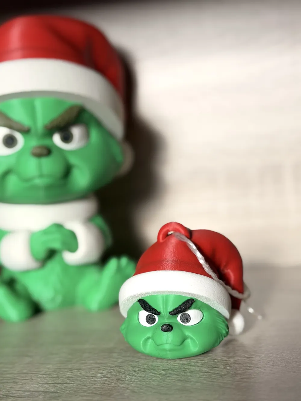 Baby Grinch Christmas Bauble - Free 3D Print Model - MakerWorld