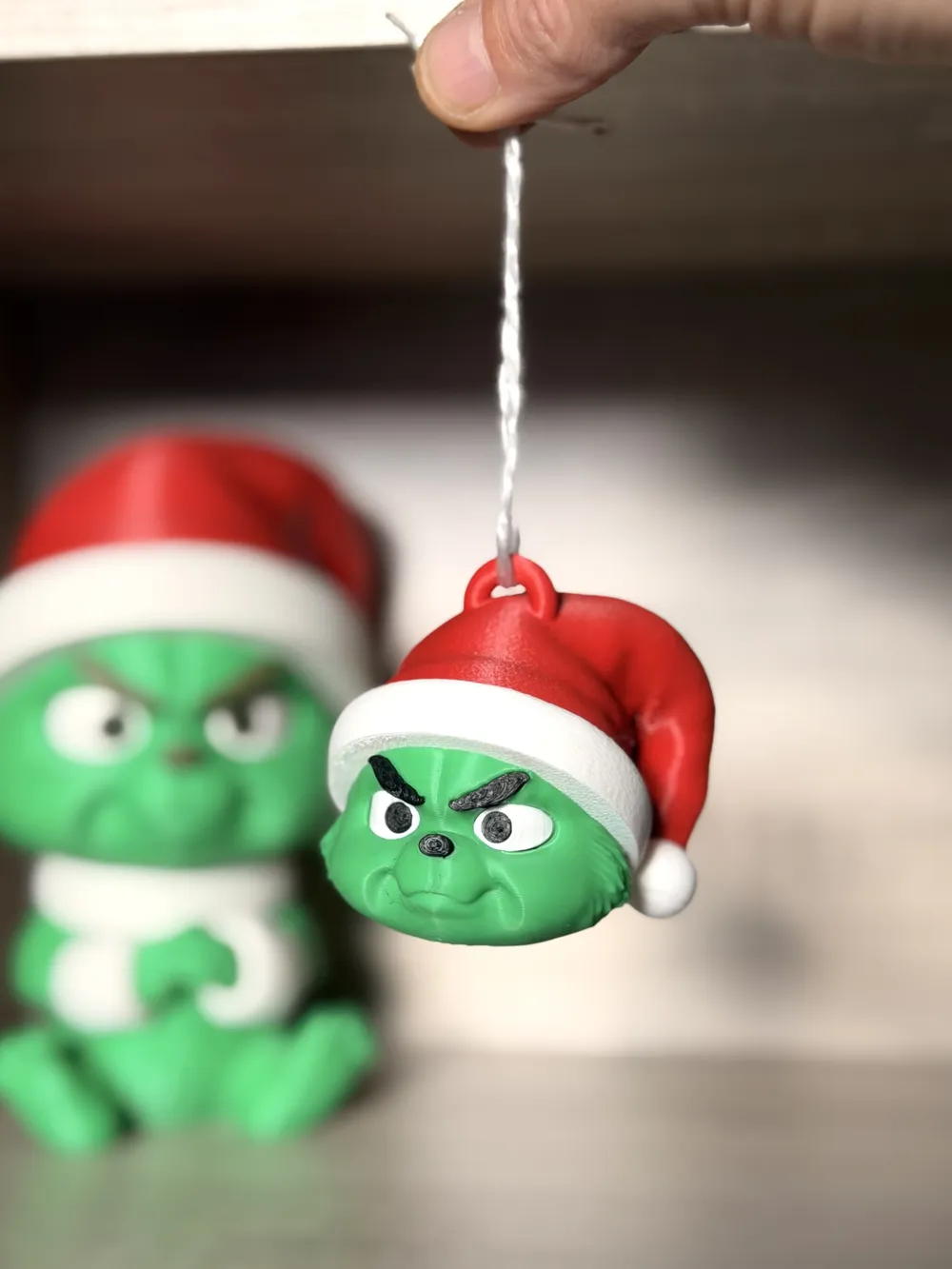 Baby Grinch Christmas Bauble - Free 3D Print Model - MakerWorld