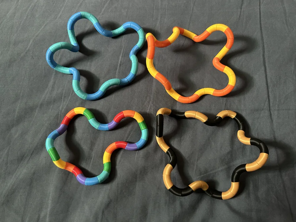 Tangle Fidget Toy, no supports needed, sturdy by Delly_Gu29 MakerWorld ...