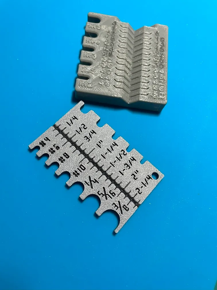 Double Sided-Metric and Imperial Screw Gauge/Sizer by EternalGnome ...