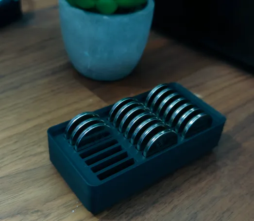 Gridfinity - 2032 Battery Holder by Adam - MakerWorld