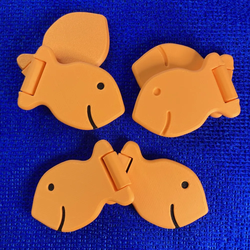 Goldfish Slip and Flip Fidget Toy (35 mins) - Free 3D Print Model ...