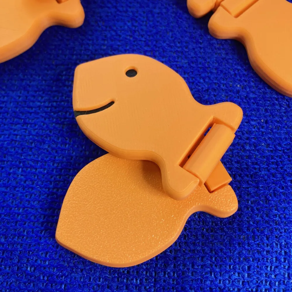 Goldfish Slip and Flip Fidget Toy (35 mins) - Free 3D Print Model ...