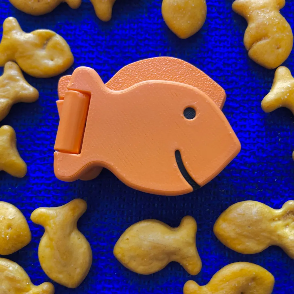 Goldfish Slip and Flip Fidget Toy (35 mins) - Free 3D Print Model ...