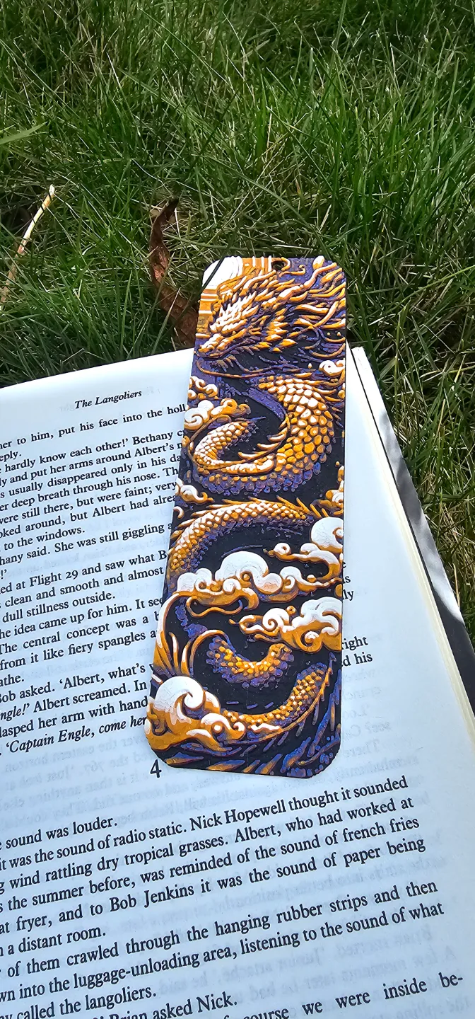 Purple dragon Bookmark - Free 3D Print Model - MakerWorld