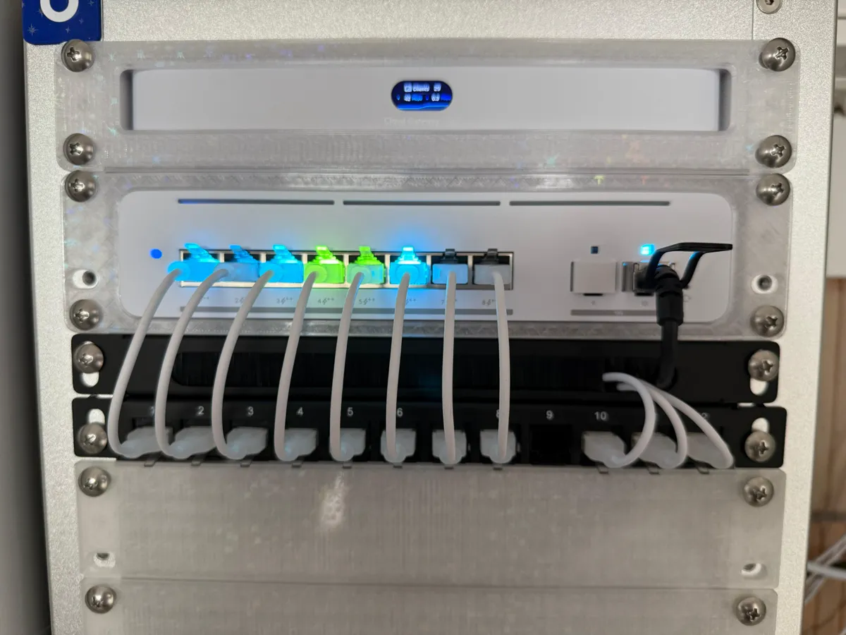 RACK SERVER 10" unify_xg_8p_poe_rack_mount - Free 3D Print Model ...