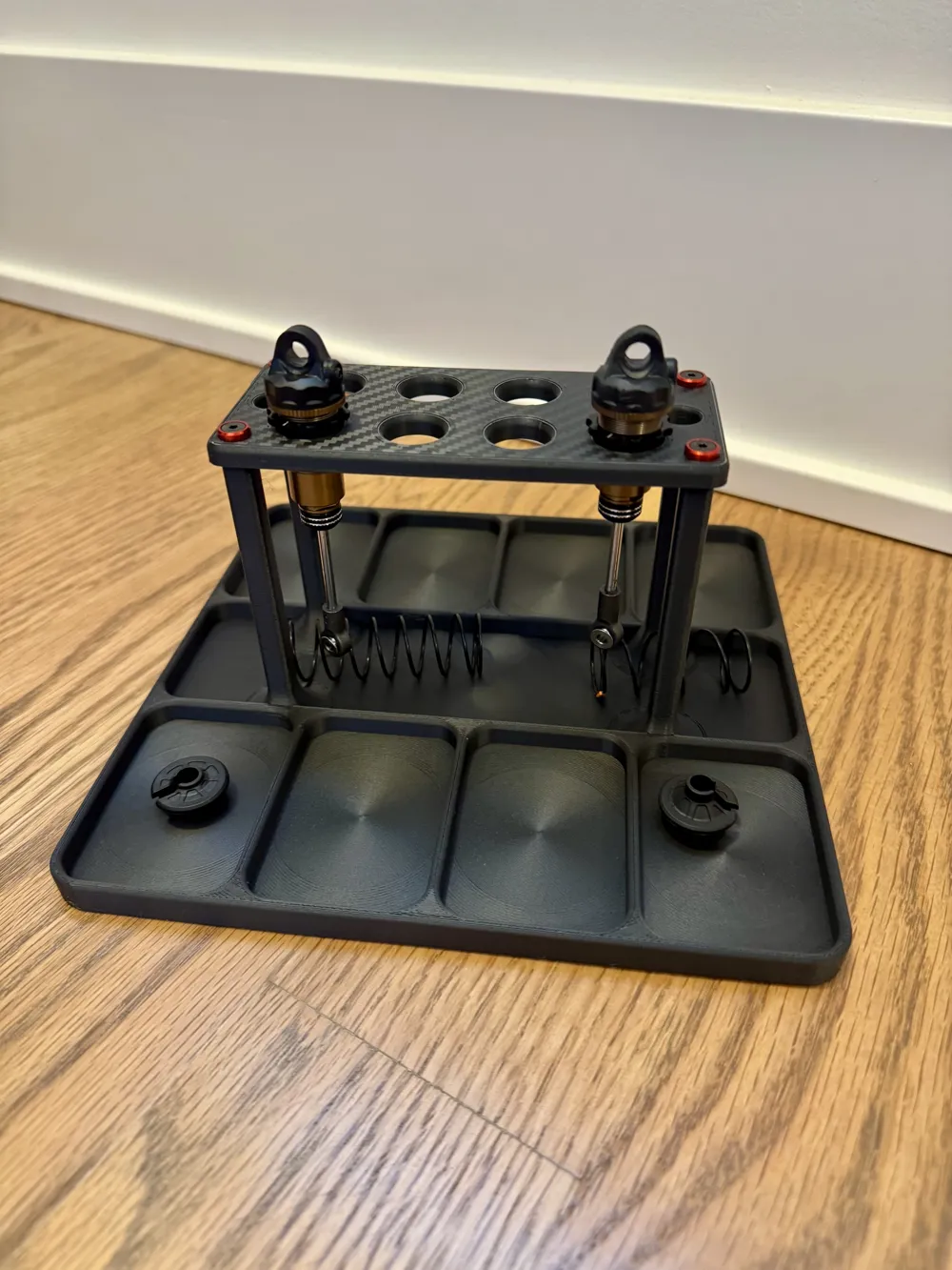 RC 1/10th Shock and Diff rebuild stand and tray - Free 3D Print Model ...