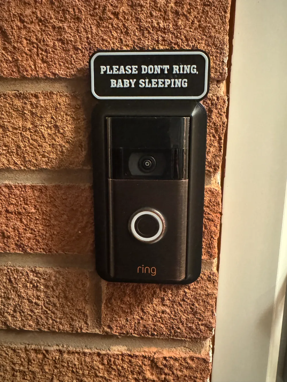 Ring Doorbell Frame - Customisable Sign! by sebtobar - MakerWorld