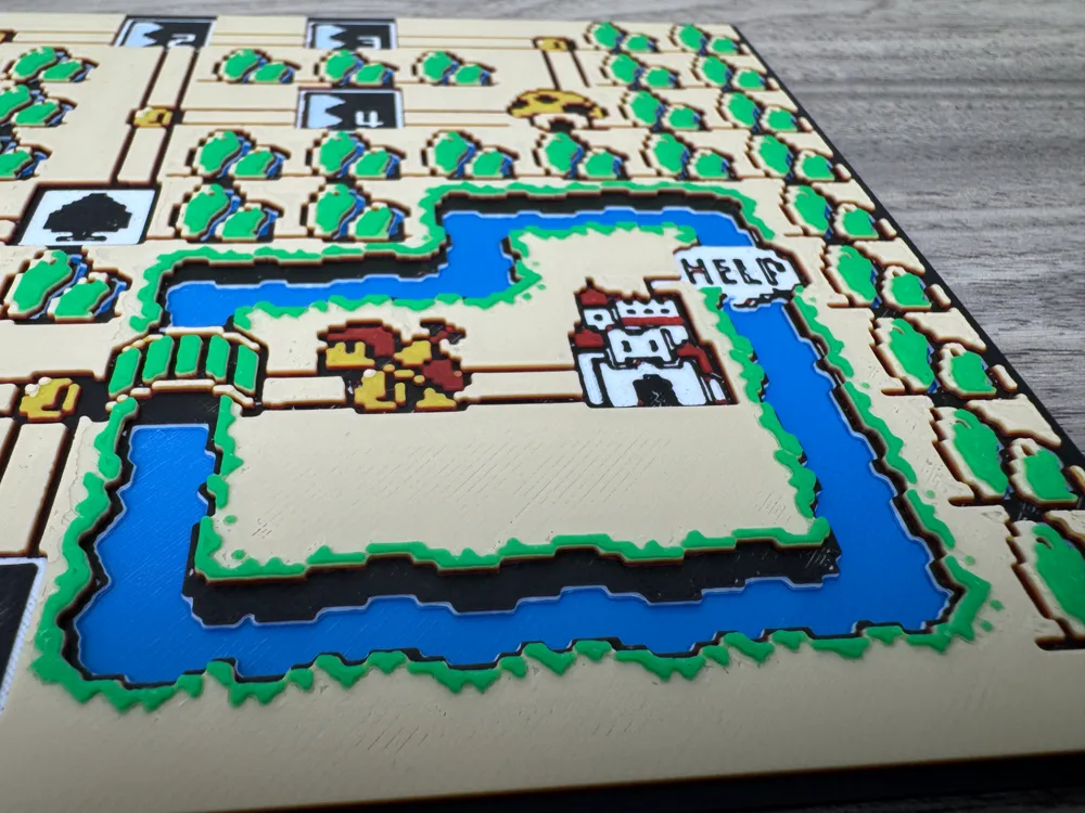 Super Mario Bros 3 - World 1 Map - NES by Canadian Gamer - MakerWorld