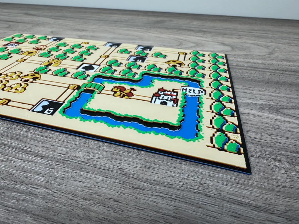 Super Mario Bros 3 - World 1 Map - NES by Canadian Gamer - MakerWorld