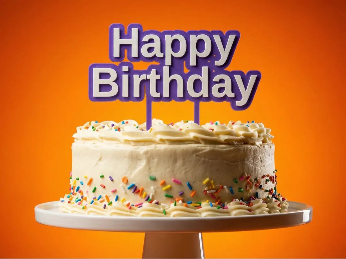 Advanced Cake Topper [Generator] - Free 3D Print Model - MakerWorld