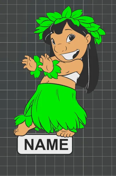 Lilo Stitch - your name by DaViNcHiMakerWorld: Download Free 3D Models