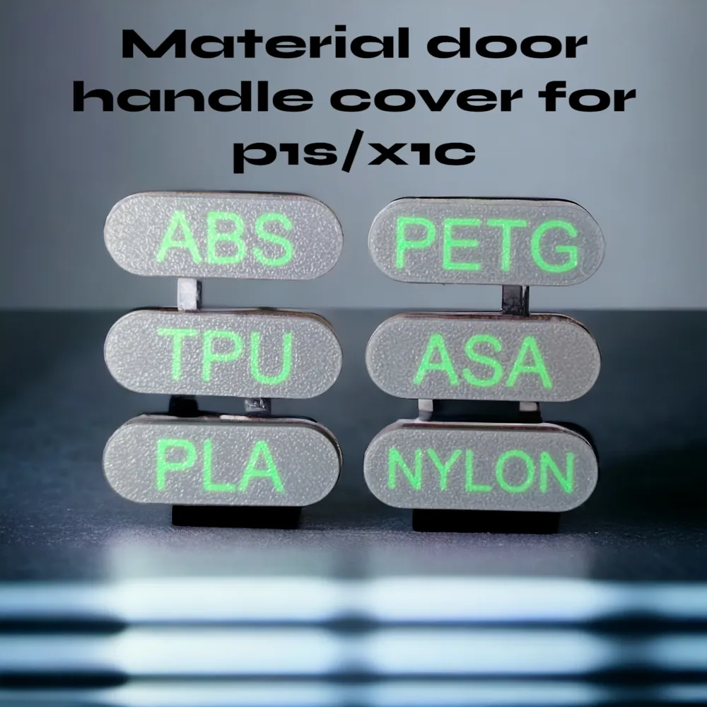 MATERIAL DOOR HANDLE COVER FOR P1S/X1C by thedecember87 - MakerWorld