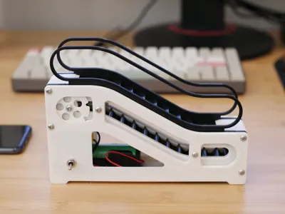 Motorized Mini Desktop Escalator Remixed by AlexY_ - MakerWorld