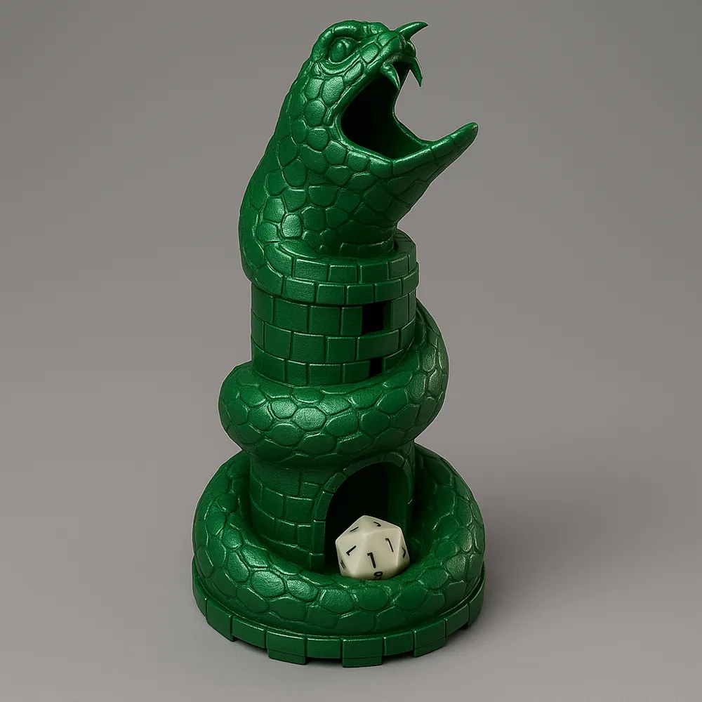 Basilisk Serpent Dice Tower by ACSPARK3D MakerWorld: Download Free 3D ...