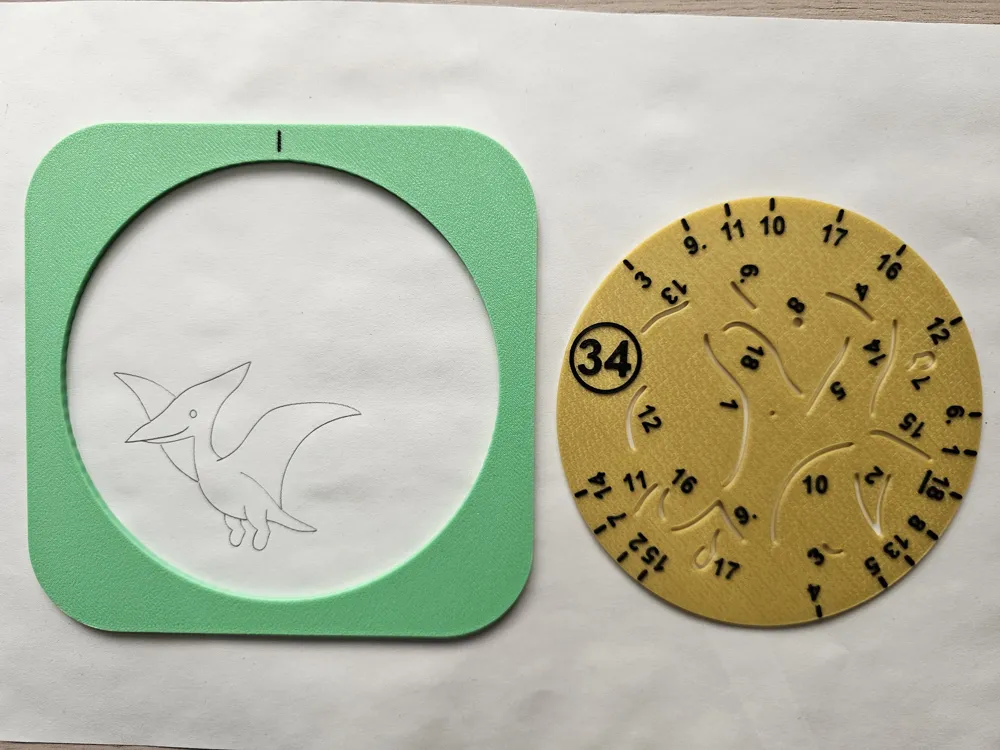Twist Art 34 Pteranodon - Rotary Drawing Stencil by THIMM1 MakerWorld ...