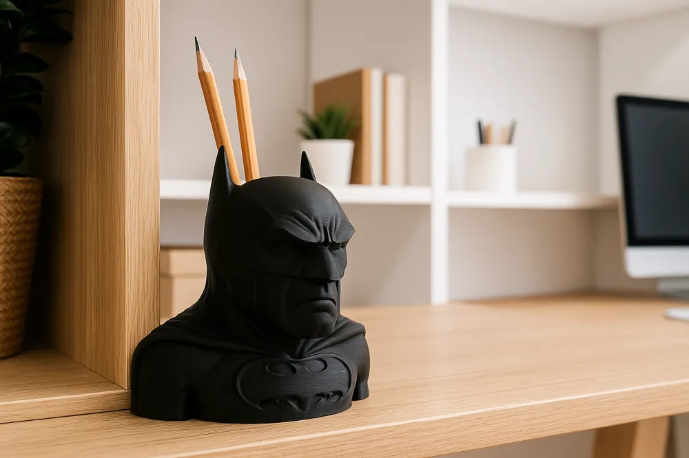 The Dark Knight Desk Buddy – Batman Pen Holder by BotanyChic MakerWorld ...