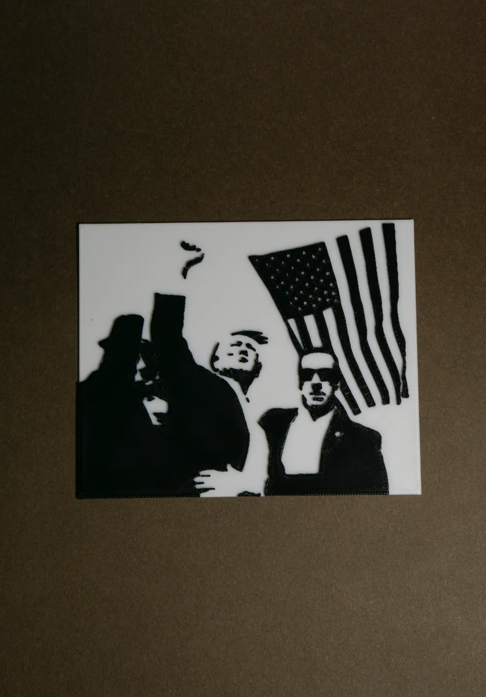 Stencil President Trump's Triumph After attack by House of 3D - MakerWorld