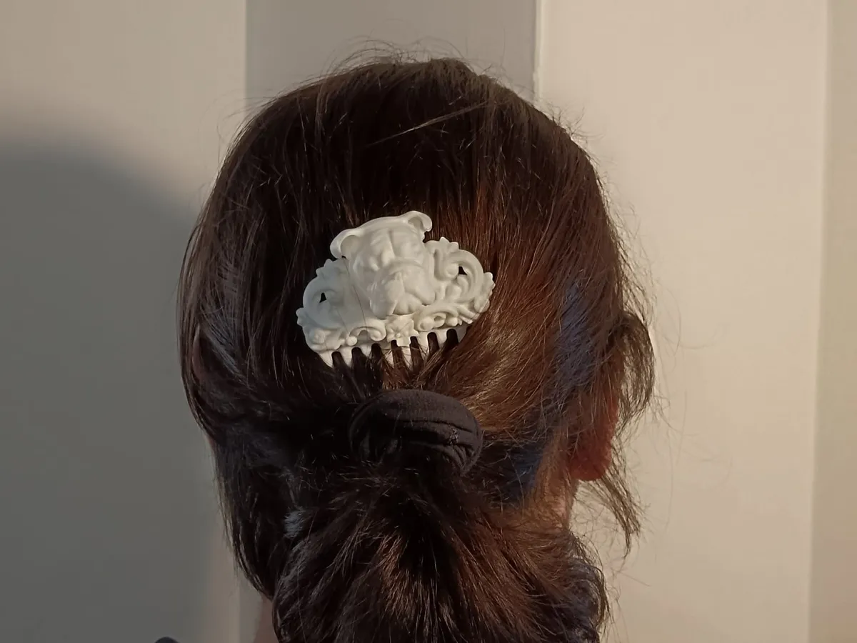 English Bulldog Hair Comb - Free 3D Print Model - MakerWorld
