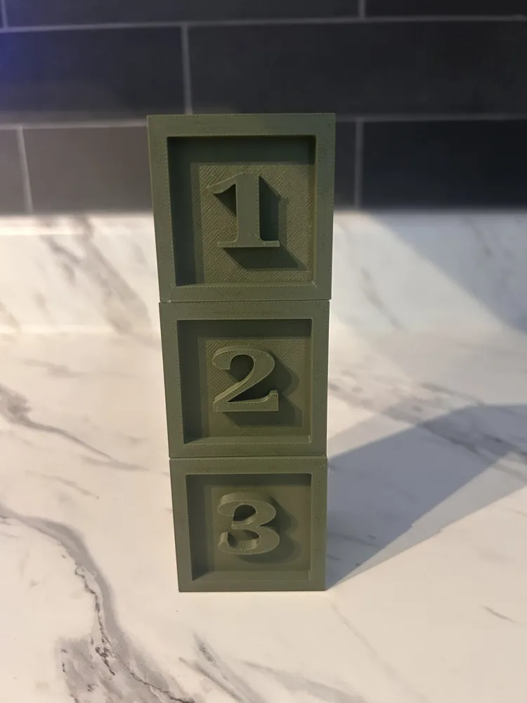 Baby Number Blocks by John MakerWorld: Download Free 3D Models
