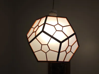 Dodecahedron Lamp by Jal Shah - MakerWorld