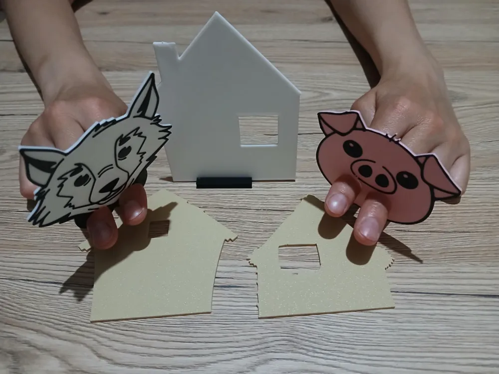 The Three Little Pigs – Finger Puppet Story Set by zelvacrafting ...