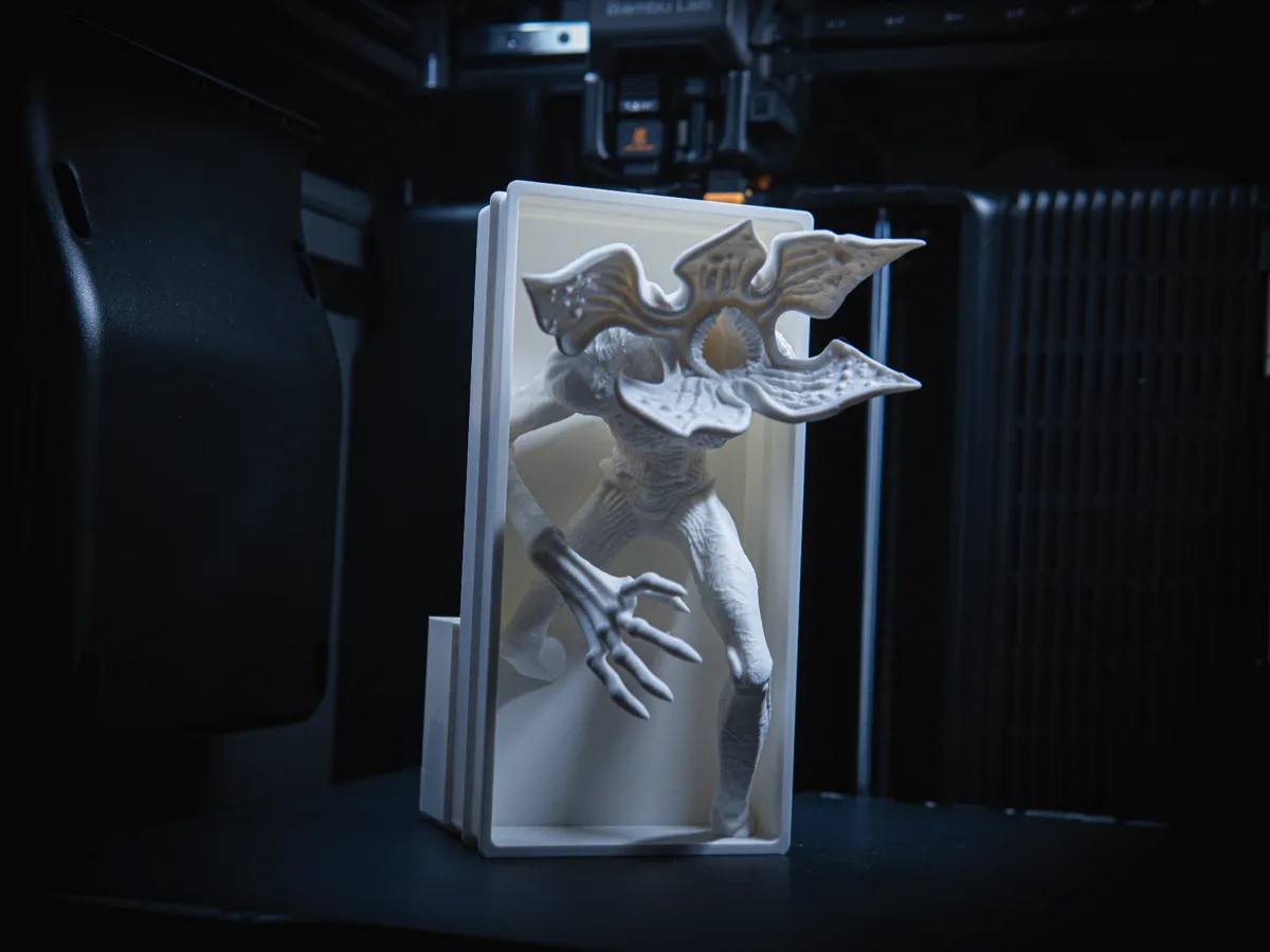 Demogorgon - Stranger Things Book Nook - Modelo gratuito para impressão ...