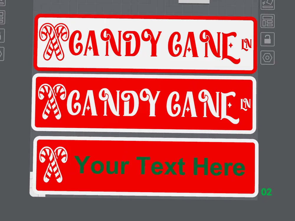 Customizable Candy Cane Lane Christmas Street Sign by We Be Printin ...