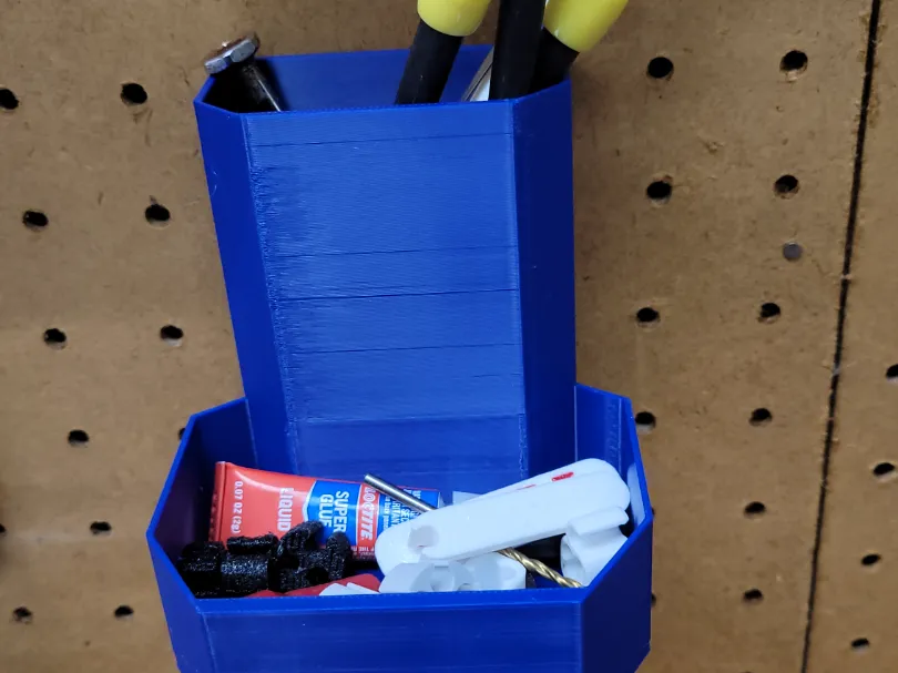 Tall Box and Basket for Peg Board by user_382263622 MakerWorld ...