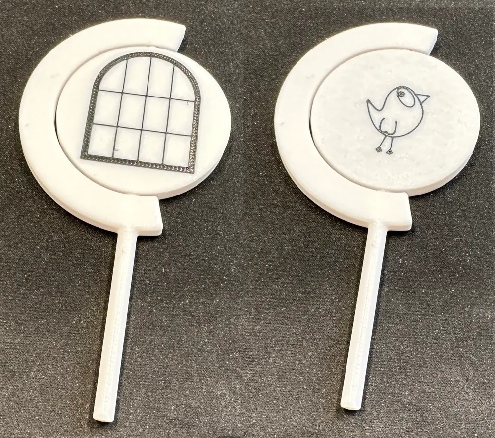 Thaumatrope - Chicken in a Cage by The Spirit - MakerWorld