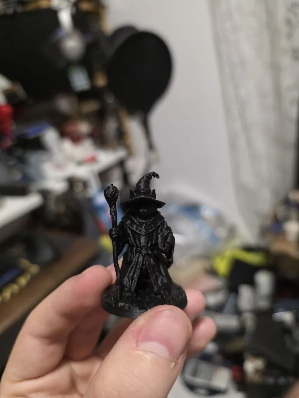 Whisker the Wizard – Cat Mage RPG Miniature - Free 3D Print Model ...