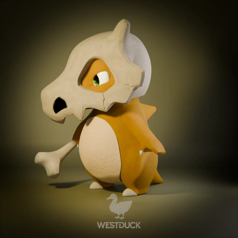 Cubone - Pokenon by WestDuck MakerWorld: Download Free 3D Models