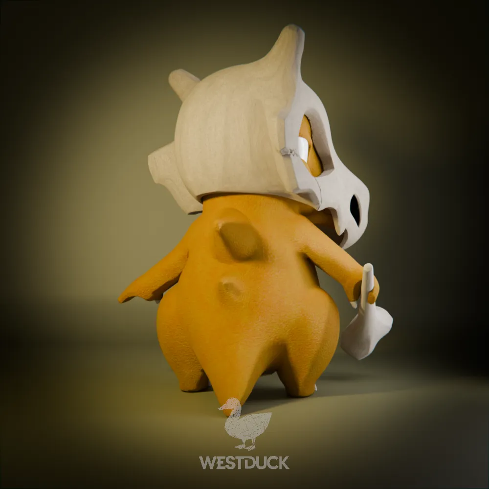 Cubone - Pokenon - Free 3D Print Model - MakerWorld