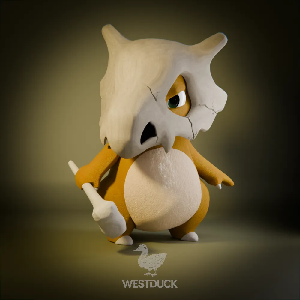 Cubone - Pokenon - Free 3D Print Model - MakerWorld