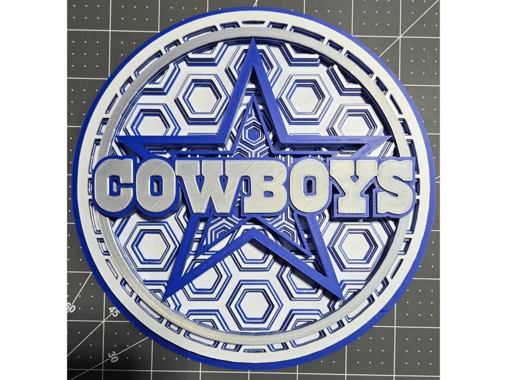 Dallas Cowboys Dimensional Mosaic with text by Richie Rich Richie Rich ...