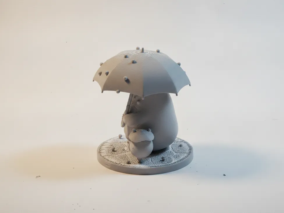Cute Totoro Umbrella Chibi & Cute Model - Free 3D Print Model - MakerWorld