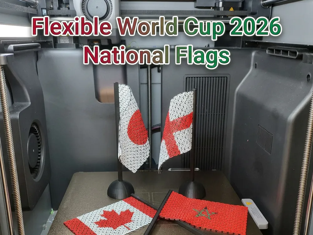 Flexible World Cup 2026 National Flags - Free 3D Print Model - MakerWorld
