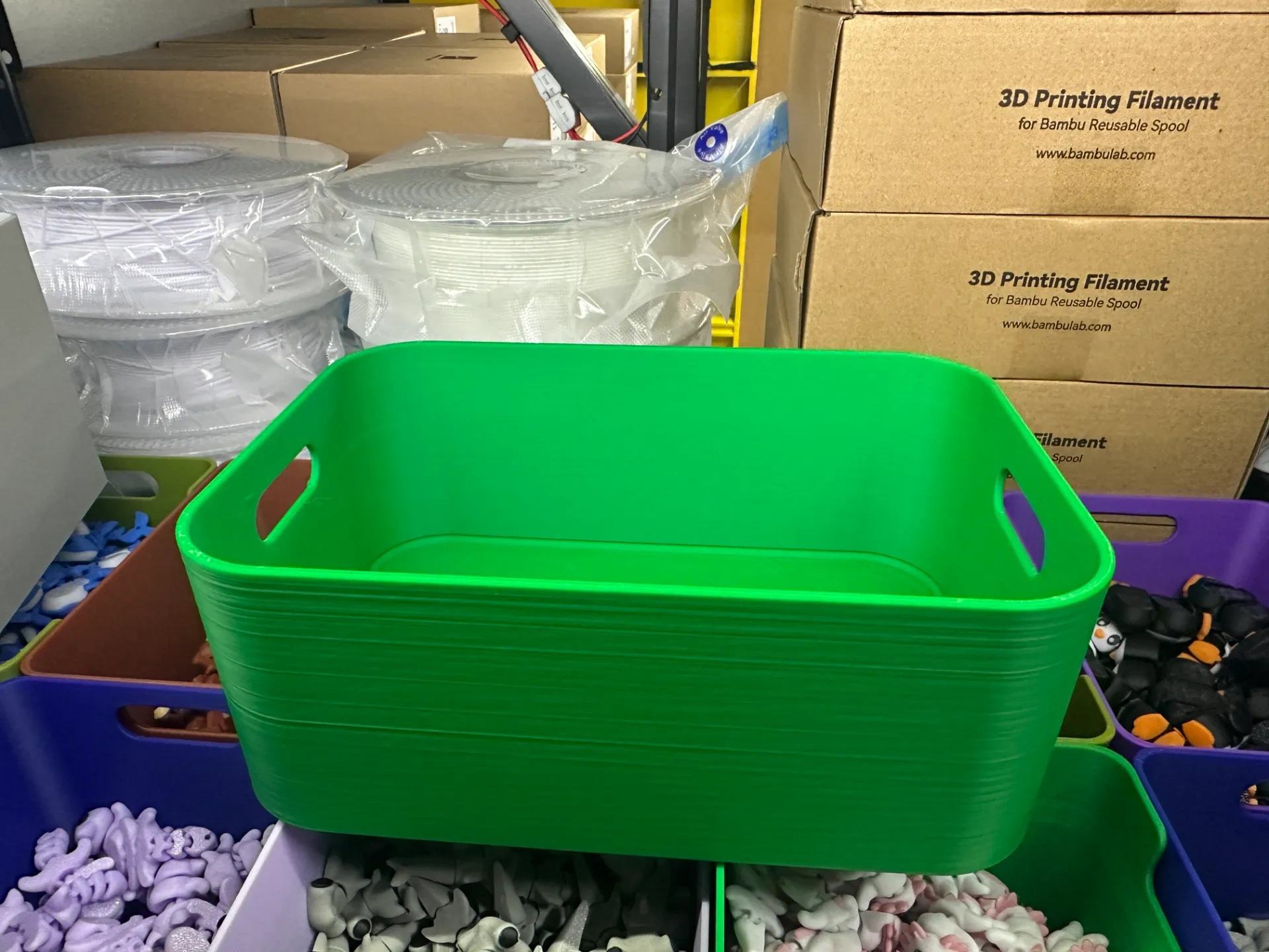 Stackable Tote Basket Storage Box by Miao JiaboMakerWorld: Download ...