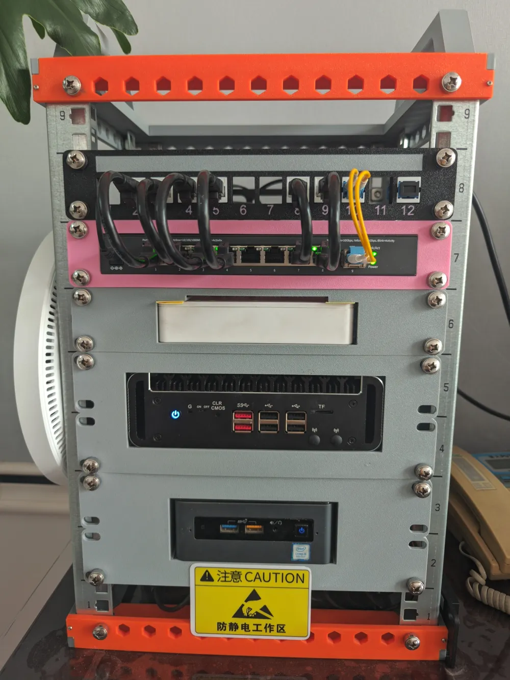10-inch 1U 12-port patch panel - Free 3D Print Model - MakerWorld