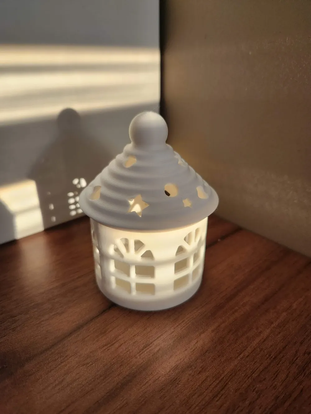 Tea light house by Monča MakerWorld: Download Free 3D Models