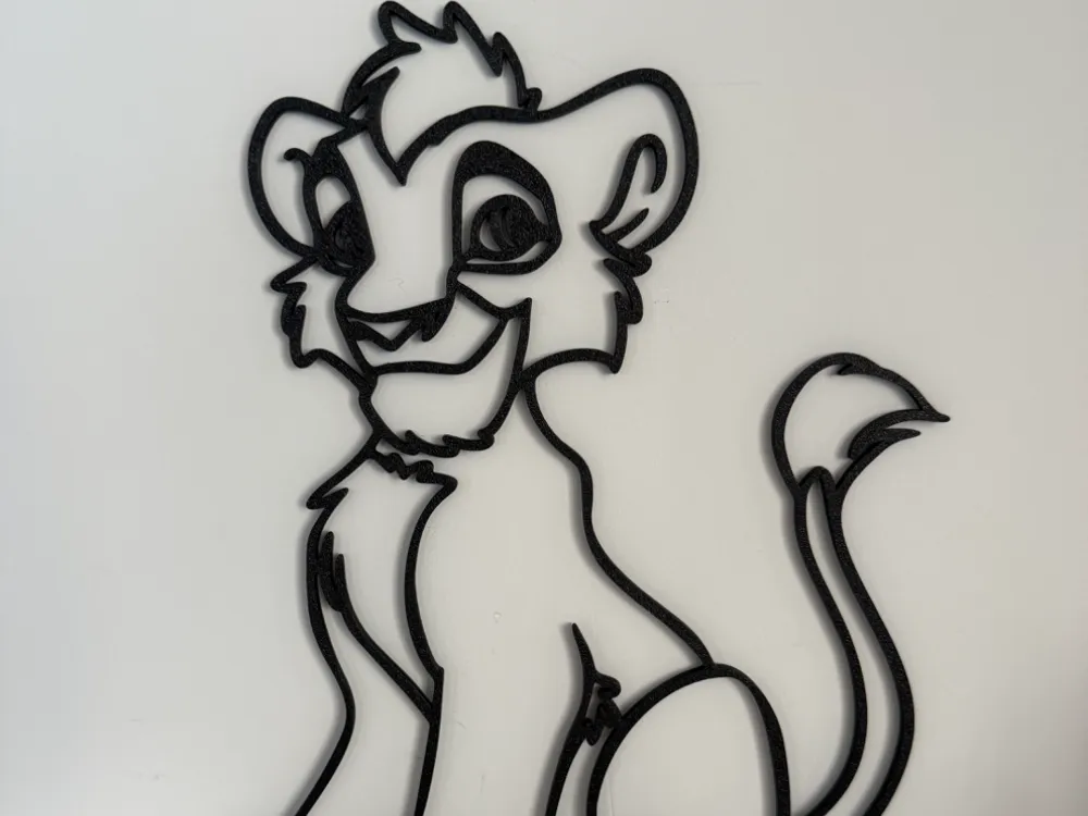 Simba - Lion King - Free 3D Print Model - MakerWorld