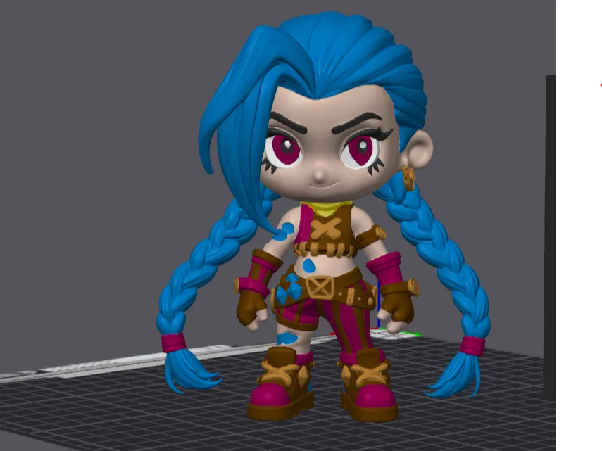 Jinx Chibi - Free 3D Print Model - MakerWorld