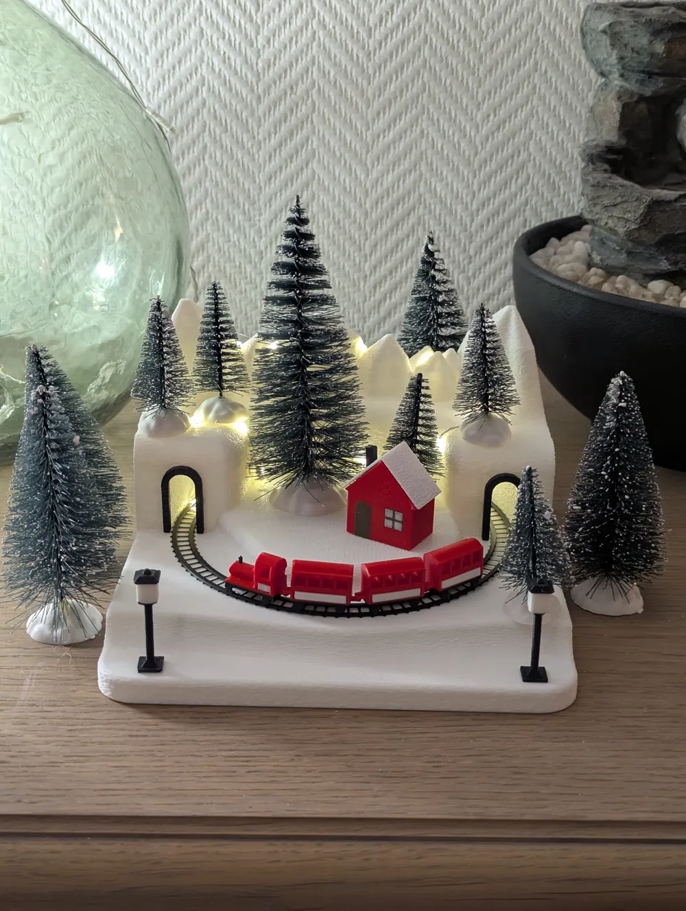 Trem da Vila Nevada - Diorama de Natal - Modelo gratuito para impressão ...