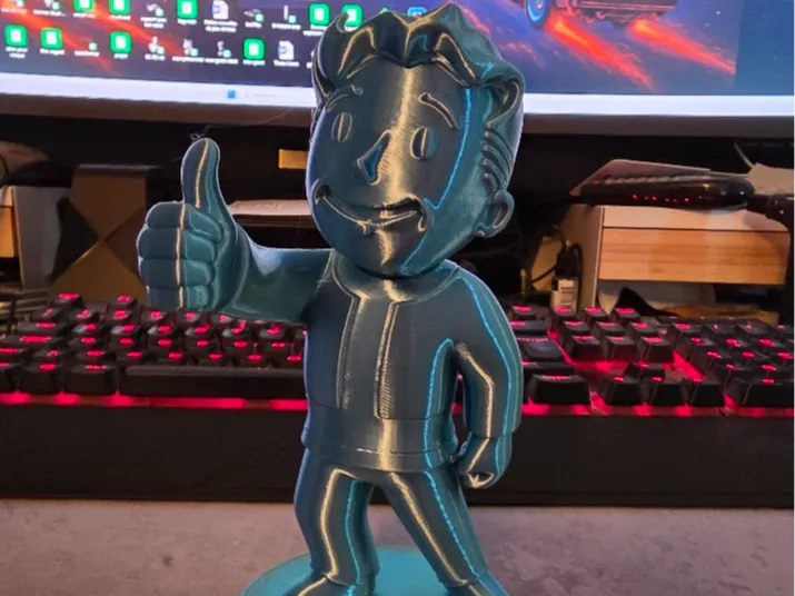 Vault Boy fallout - Free 3D Print Model - MakerWorld