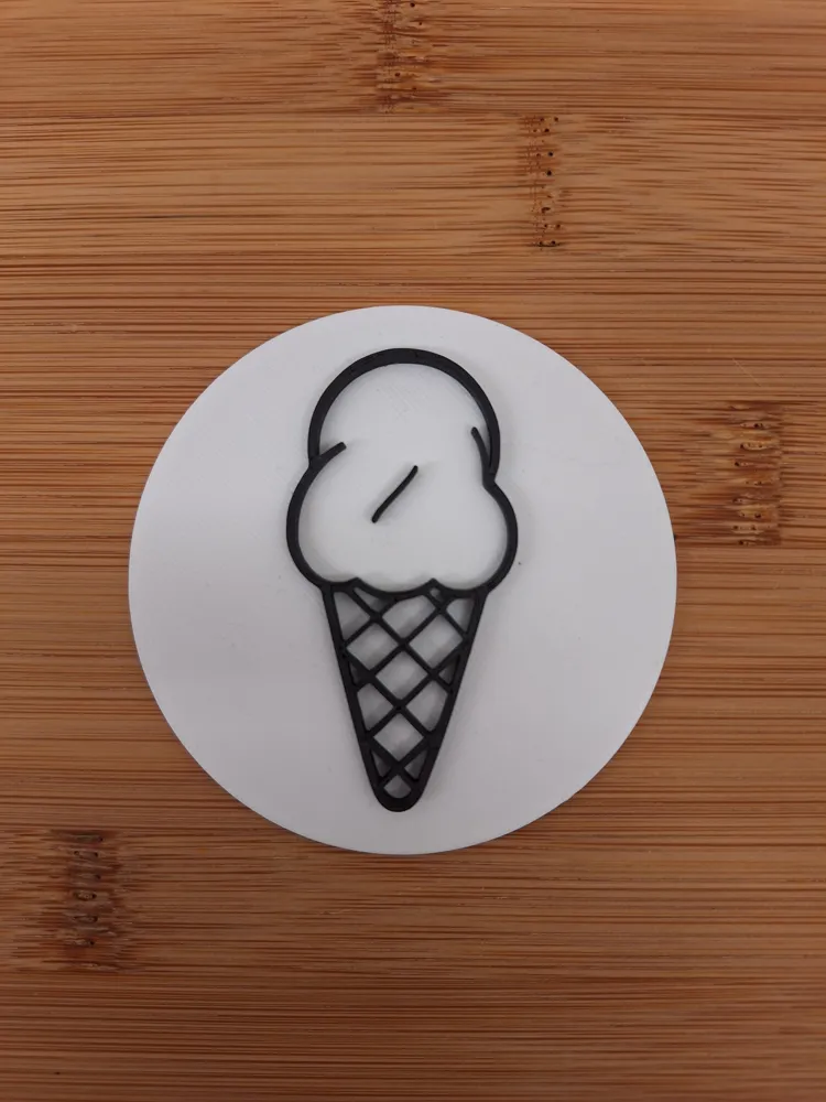 Sensory play : Ice cream stamp set - Free 3D Print Model - MakerWorld