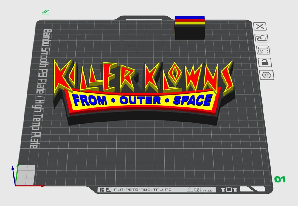Killer Klowns From Outer Space Logo Sign by nfocus design MakerWorld ...