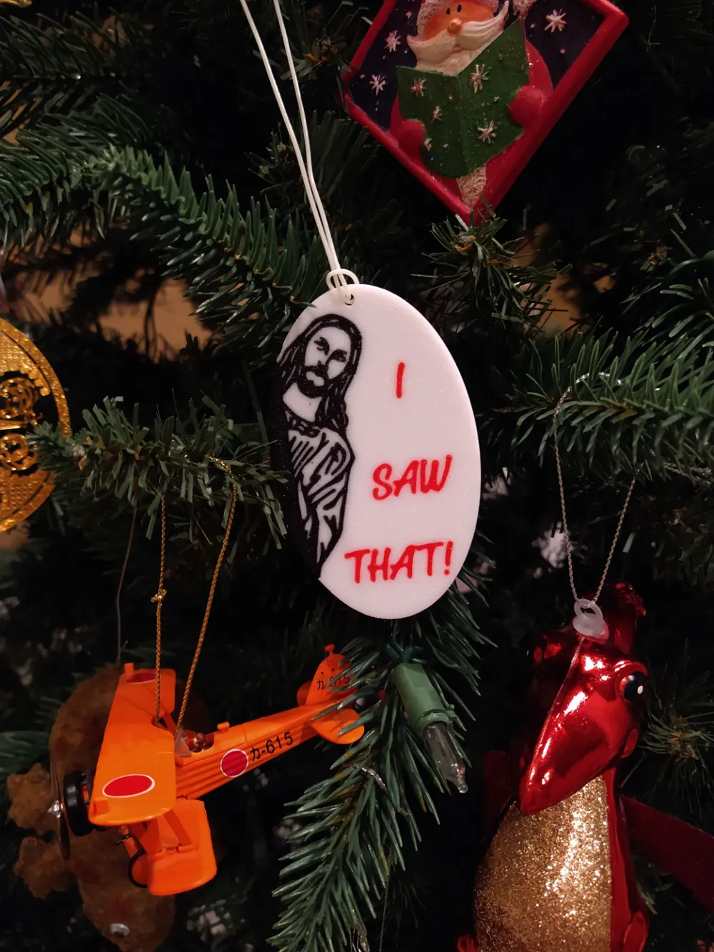 Jesus Saw That Ornament by Panacaguy - MakerWorld